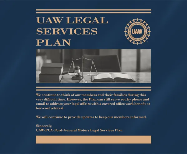 UAW Legal Services Plan | UAW Local 1166